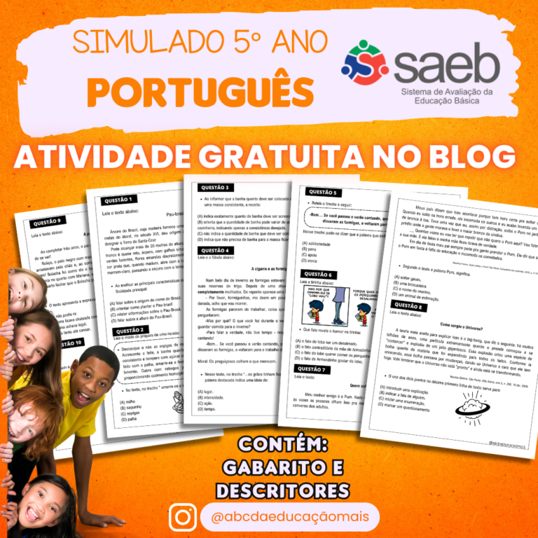 Simulado SAEB Língua Portuguesa